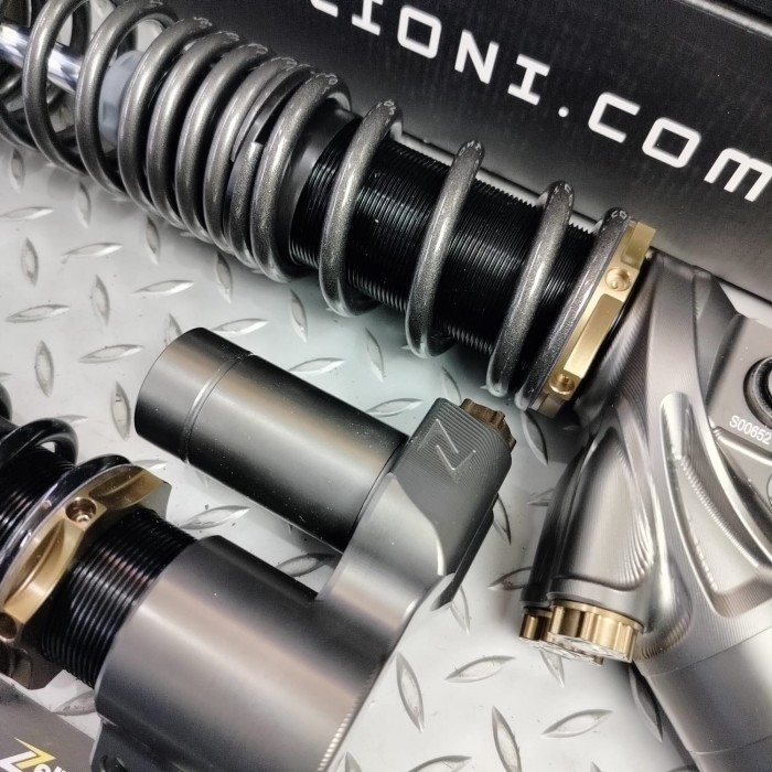 Jual Tebaru Shock Tabung ZELIONI HiLo Set Front & Rear Grey Bronze ...