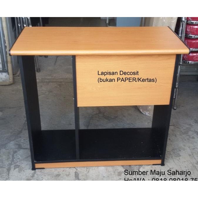 Jual Meja Komputer Lab Sekolah Kerja Kantor Kecil Sms-80Cm Murah Grosir ...