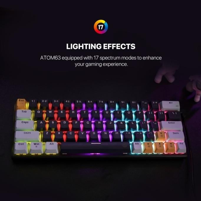 Jual Fantech Atom96 Mk890 Rgb Keyboard Gaming Mechanical Full Size Storemilo727 | Shopee Indonesia