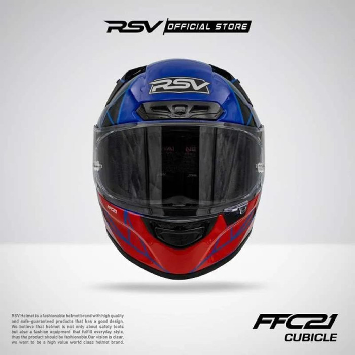 Jual Helm Rsv Ffc21 Cubicle Fiber Composite / Helm Full Face | Shopee ...