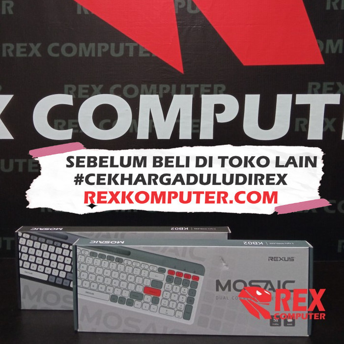 Jual KEYBOARD REXUS MOSAIC KB02 | Shopee Indonesia