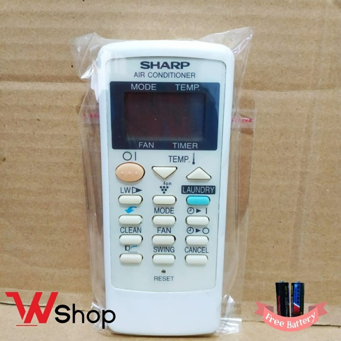 Jual REMOT AC SHARP ION LAUNDRY ORIGINAL - Air Conditioner | Shopee ...