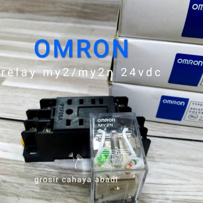 Jual SIAP KIRIM RELAY OMRON ORIGINAL MY2 MY2N 24VDC 8KAKI SET SOCKET/RELAY OMRON | Shopee Indonesia