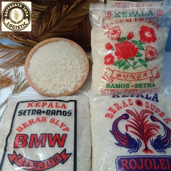 Jual Beras Cap Bunga 5 Kg/Rojolele/Bmw/Beras Setra Ramos/Beras Putih ...