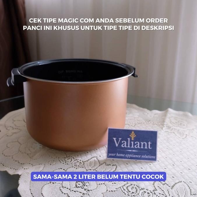 Jual Panci Teflon Inner Pot Magic Com Yong Ma 2 Liter (Wing) | Shopee ...