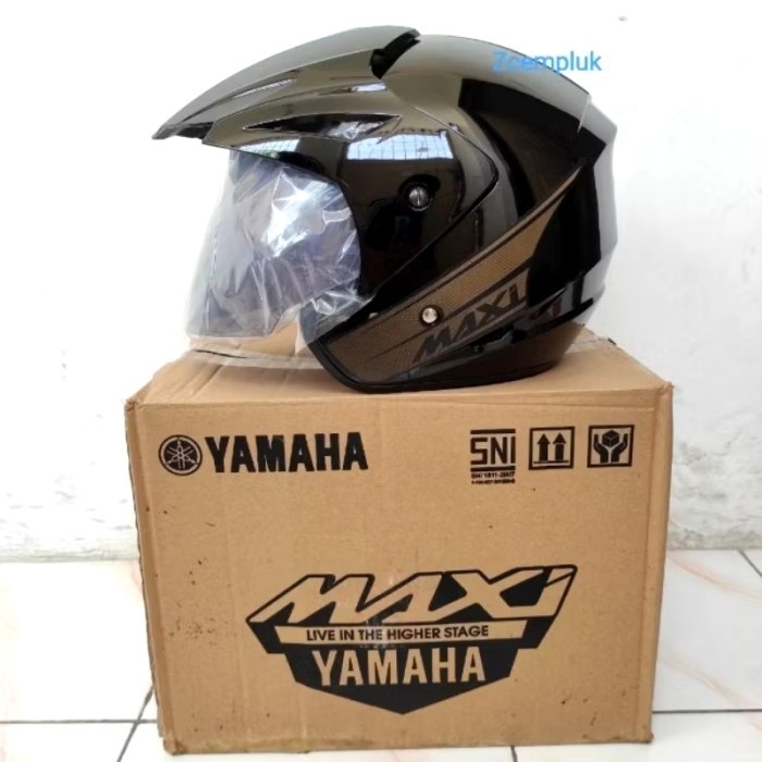 Jual Helm Yamaha Maxi, Aerox, Gear, Honda Half Face Helm Sepeda Motor ...