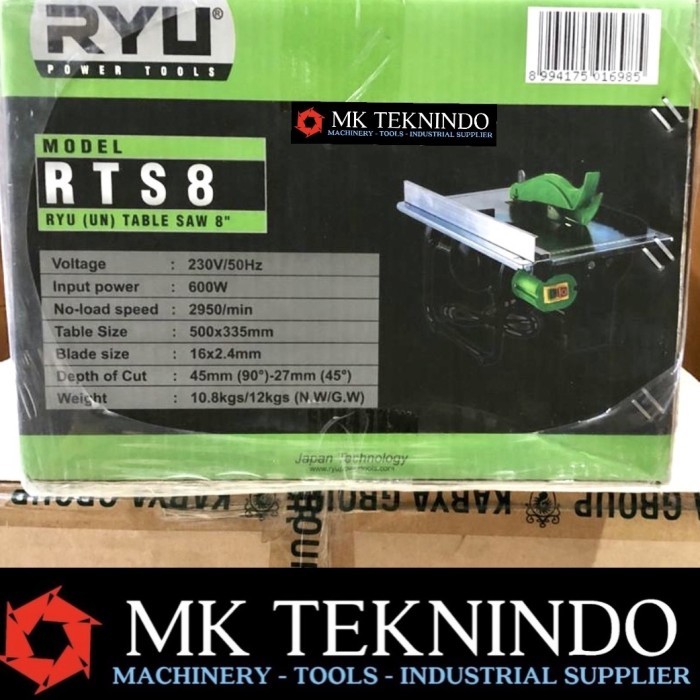 Jual Ryu Table Saw 8 Rts 8 Inchi Mesin Potong Kayu Meja Gergaji Rts8 ...