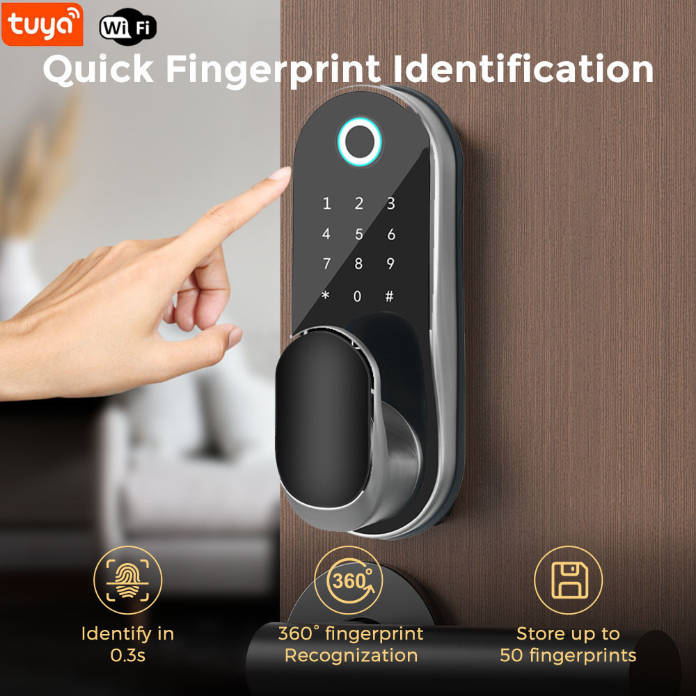 Jual Wifi Tuya app Smart Lock Password Mechanica Key Lock | Shopee ...