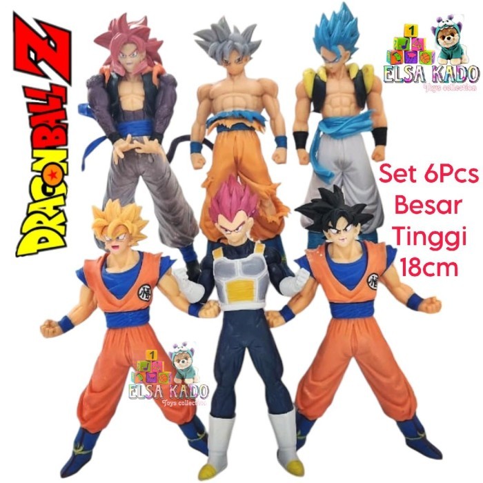 Jual Limited! Action Figure Dragon Ball Z isi 6 Pcs Gogeta Blue Ssj4 Bejita Ss God Goku Super ...