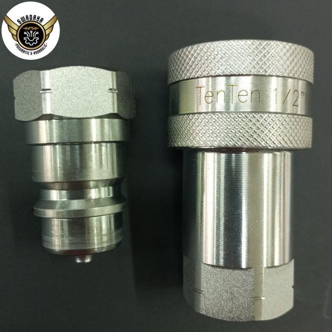 Jual Quick Coupler Hydraulic 1/2" Npt / Quick Coupling 1/2" | Shopee ...