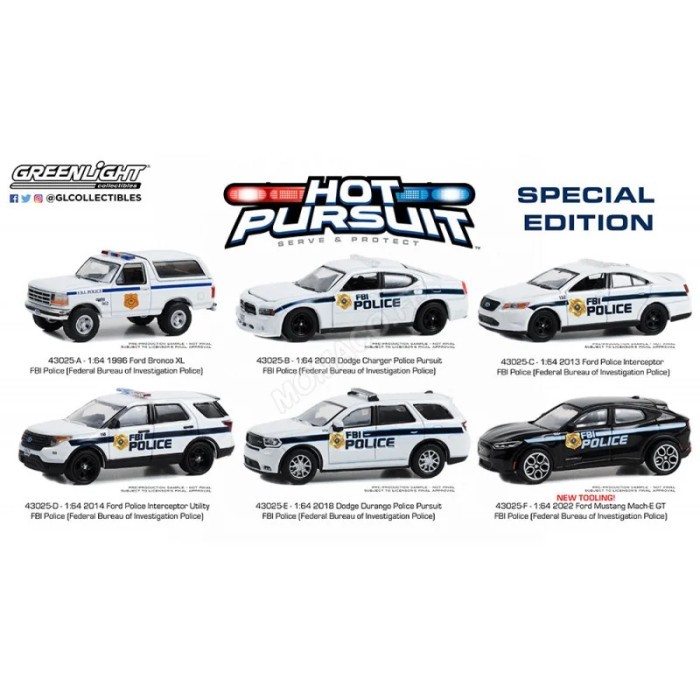 Jual 43025 Greenlight 1/64 Hot Pursuit Special Edition FBI Police ...