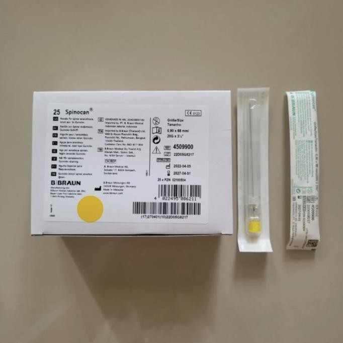 Jual Promo Spinocan 20 BBRAUN / Spinocan 20G / Spinal Needle 20G BBRAUN ...