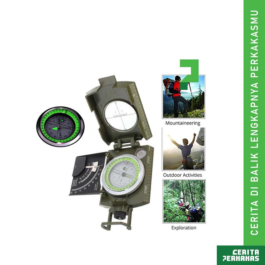 Jual Kompas Compas Bidik Lensatic CP / Army Clinometer Militer Metal ...