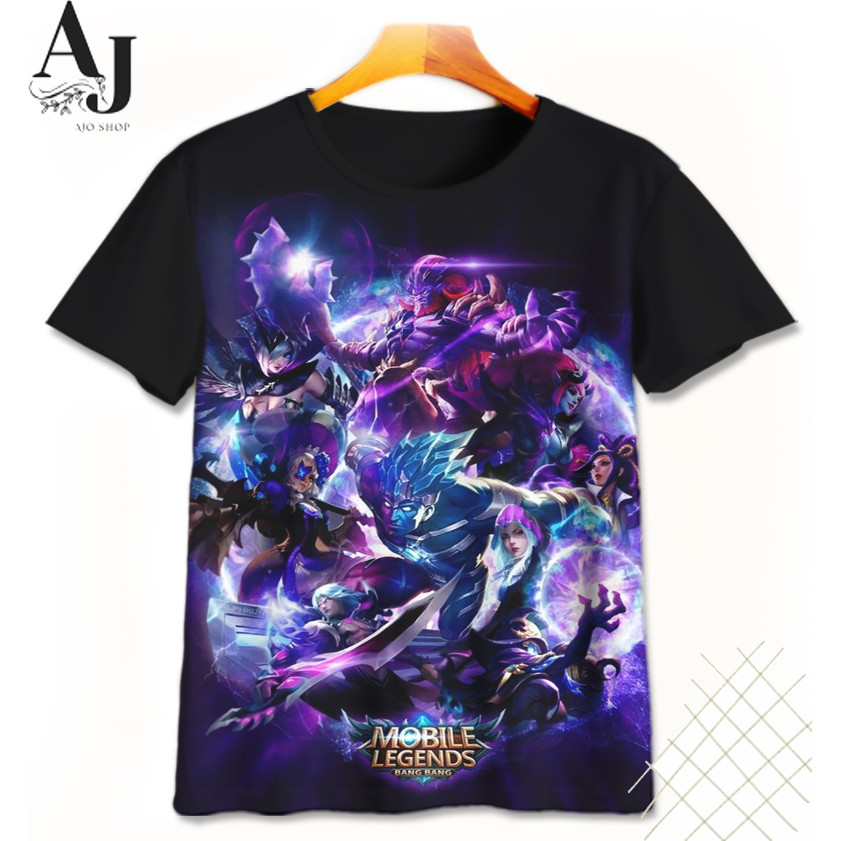 Jual Baju Anak Mobile Legends (MLBB) Kaos Kartun Game Anime 3D ML-1 ...