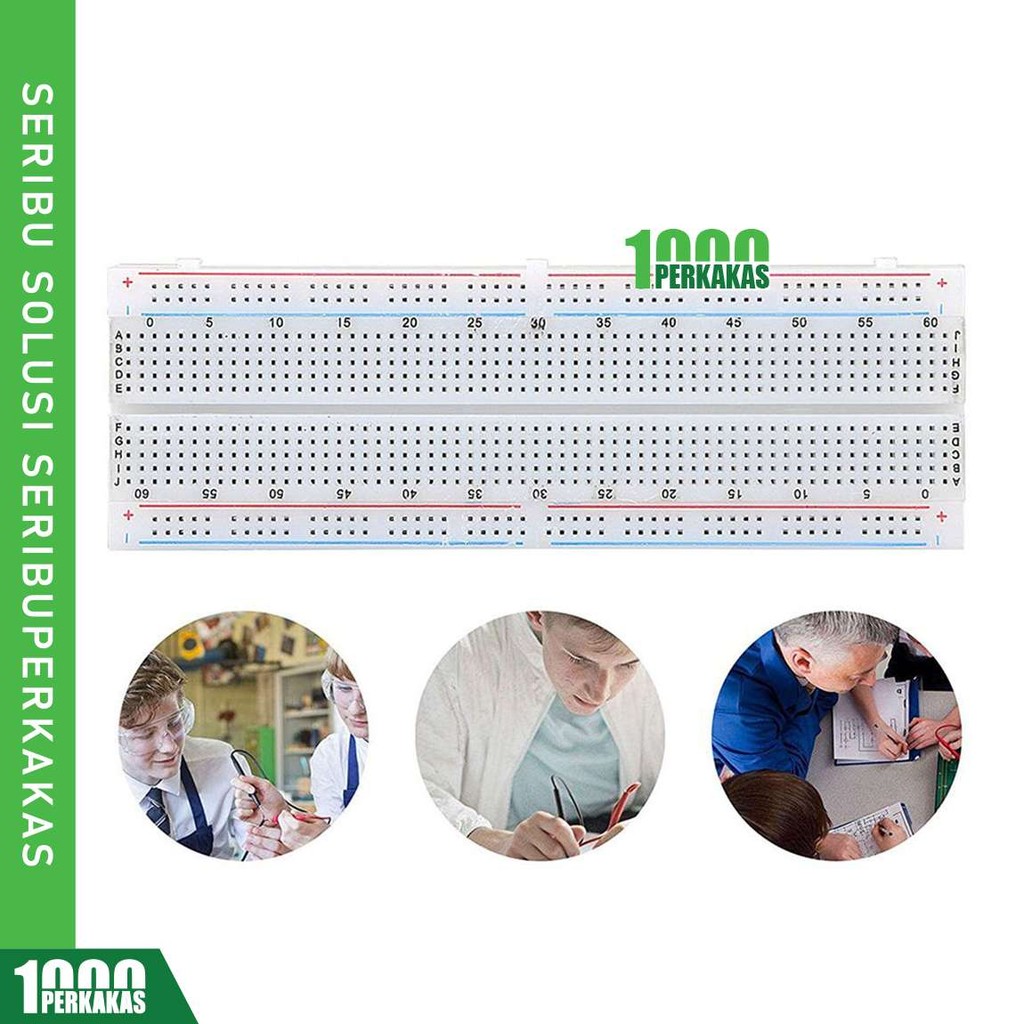 Jual 1P MB-102 Breadboard / Solderless 830 Lubang Point PCB / Solderless 830 Lubang Point PCB ...
