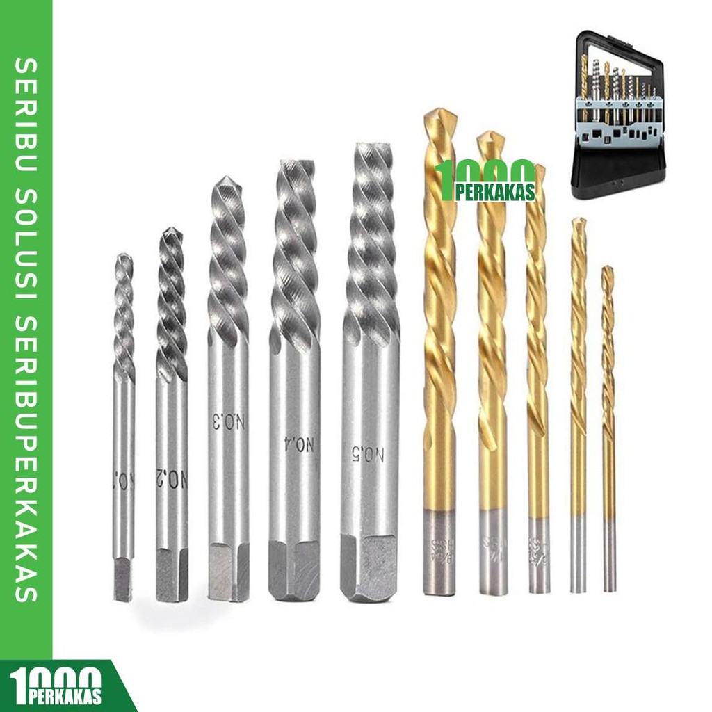 Jual 1P Pembuka Kombinasi Baut Rusak dan Mata Bor 10 in 1 AH12 ...