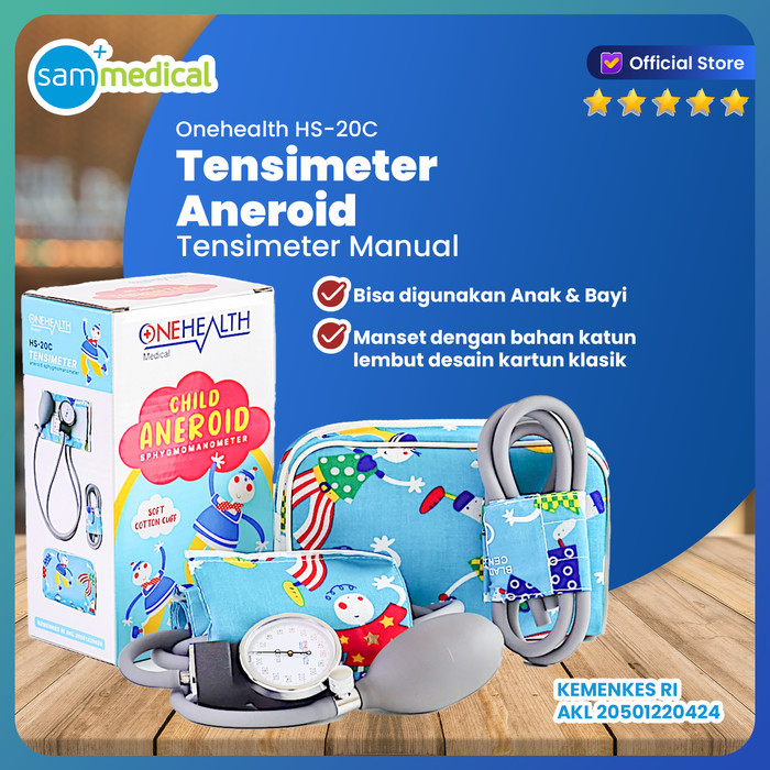 Jual One Health Tensimeter Aneroid Anak HS-20C / Onehealth Tensimeter ...