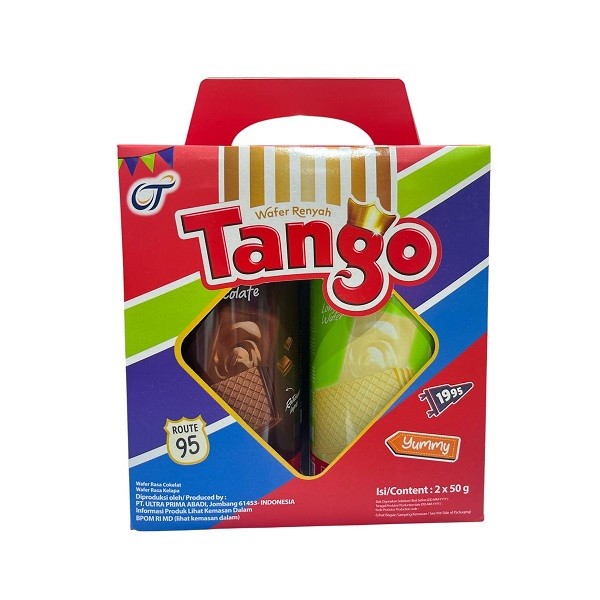 Jual TANGO WAFER DUO CHOCOLATE & COCONUT GIFTPACK 2 X 50 GR | Shopee ...