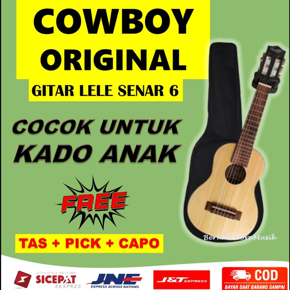 Jual Gitar Mini Kecil Guitalele Gitar Lele Gitarlele Senar 6 Cowboy ...