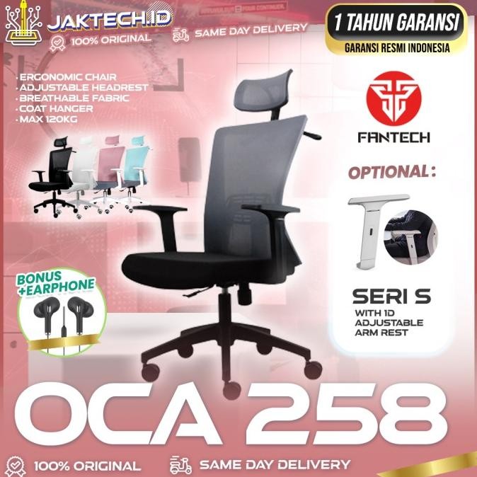 Jual Fantech Kursi Oca258 / Oc-A258 Kursi Kerja Kantor Premium Office ...