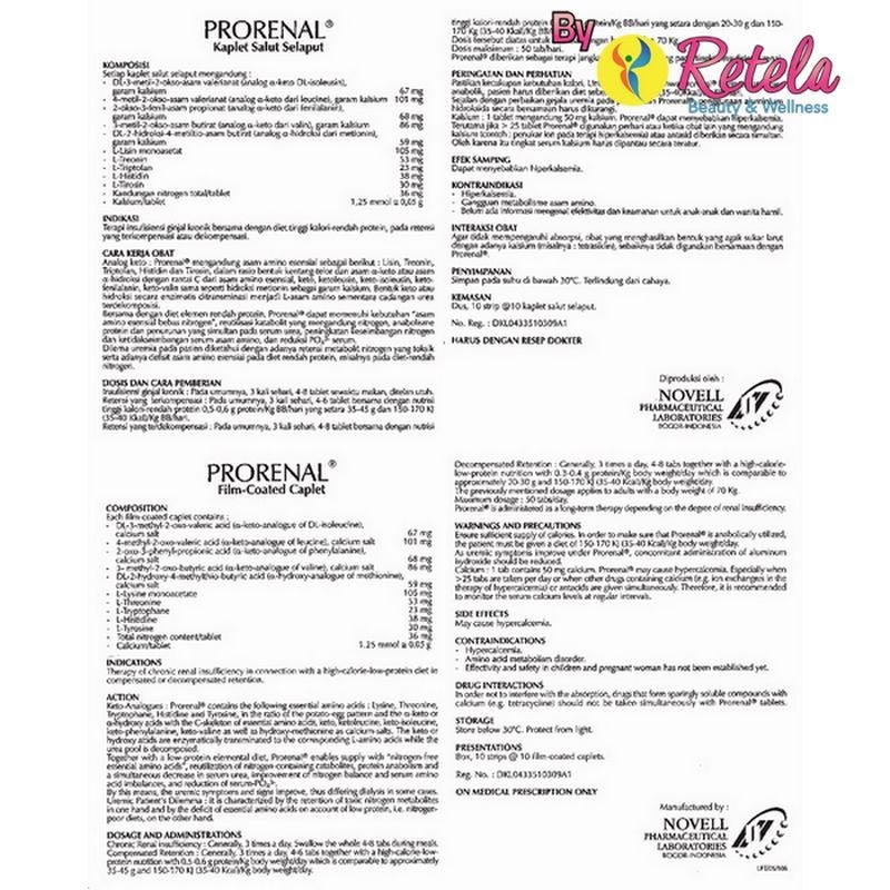 Jual PRORENAL 1 STRIP 10 TABLET | Shopee Indonesia