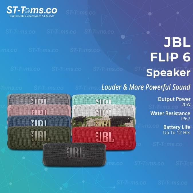 Jual Jbl Flip 6 Portable Bluetooth Speaker With 2-Way Speaker System | Shopee Indonesia