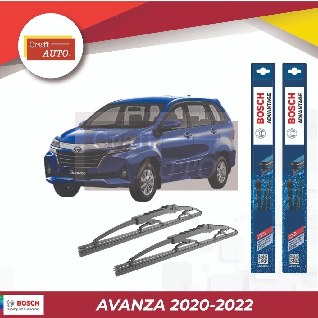 Jual Wiper Mobil Toyota Avanza (2020 - 2022) Sepasang Bosch Advantage | Shopee Indonesia