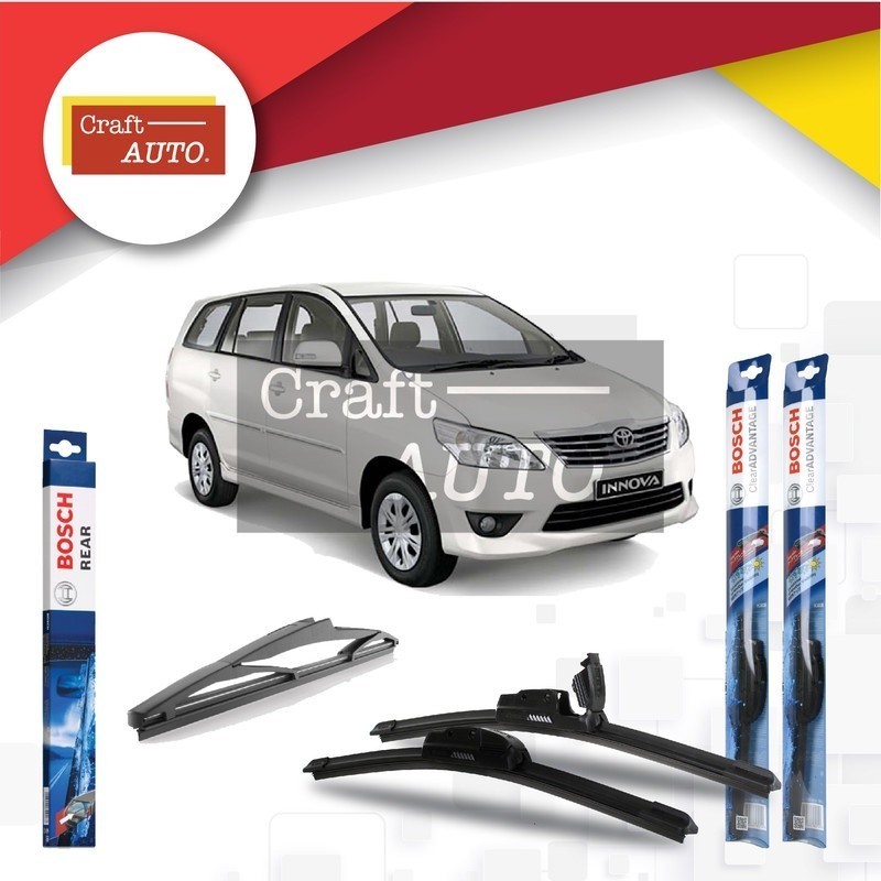 Jual Wiper Toyota Kijang Innova Old Depan Belakang Frameless Bosch Clear Advantage | Shopee ...