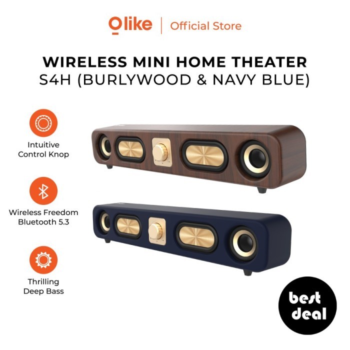 Jual Olike S4H Wireless Bluetooth Mini Home Theater Soundbar Micro Sd ...