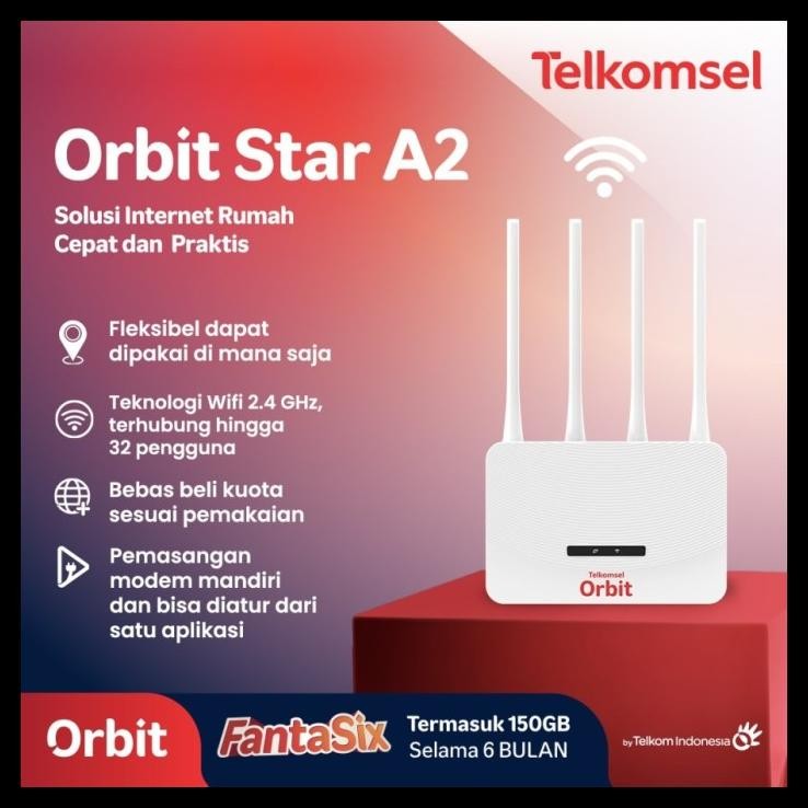 Jual terbaru !!! modem router telkomsel orbit star a2 150gb advan cpe ...