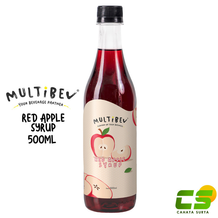 Jual Multibev Sirup / Syrup - Red Apple Syrup 500 ml (Rasa Apel Merah ...