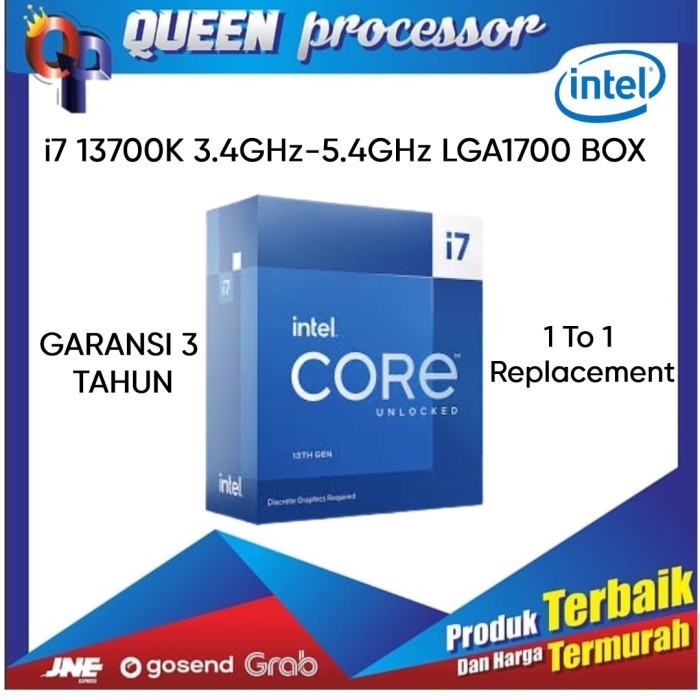 Jual INTEL CORE I7 13700K BOX SOCKET LGA1700 5.40 GHz NEW!!! | Shopee ...