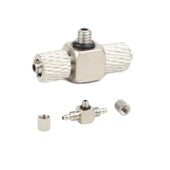 Jual MINIATURE FITTINGS PAGODA QUICK FITTING TEE MALE THREAD M3 M4 M5 M6 | Shopee Indonesia