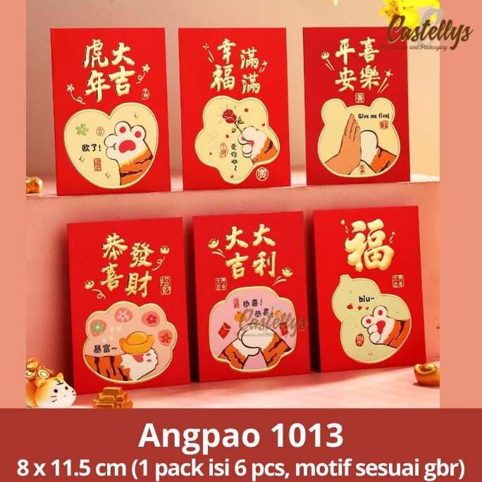 Jual `````````] Angpao Tiger Macan Harimau Angpau Hong Pao Amplop Merah Imlek CNY | Shopee Indonesia