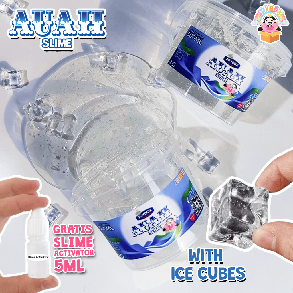 Jual AUAH SLIME BY JOYBOX CLEAR SLIME BENING ES BATU EDUKATIF MAINAN ...