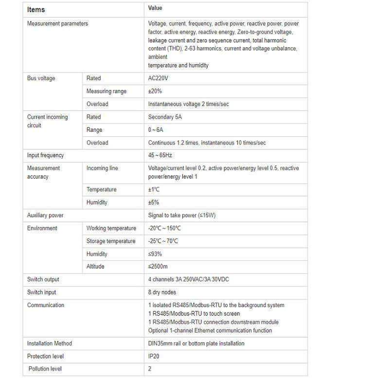 Jual ACREL AMC100-ZA Precision Power Distribution Monitoring Device 8 ...