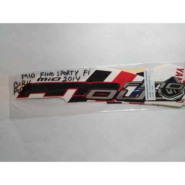 Jual Stiker Striping Stripping Motor Mio Fino 2014 Injeksi Biru Putih ...