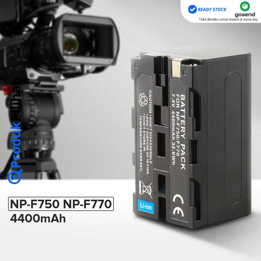 Jual [READY] Baterai Kamera NP-F750 NP-F770 4400mAh for Sony NEX FS700 ...