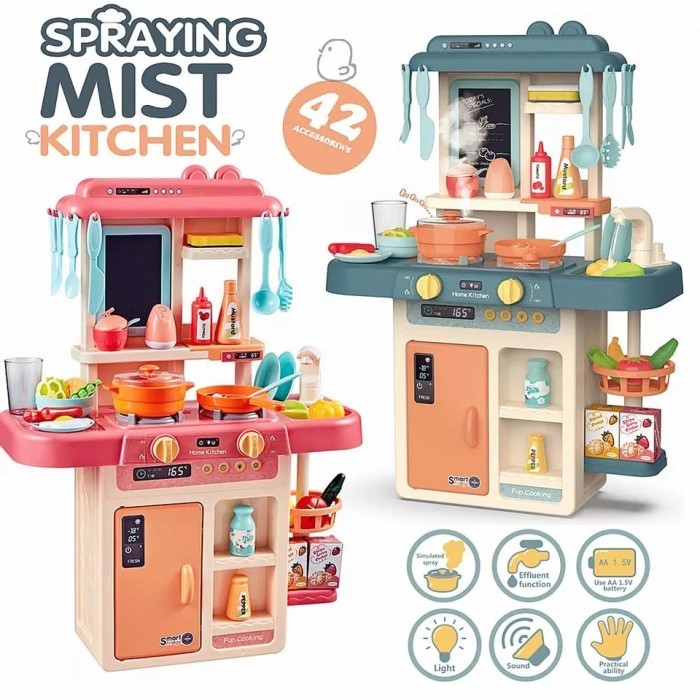 Jual Mainan Anak Simulasi Alat Masak/Kitchen Set - Modern Kitchen 42Pcs ...