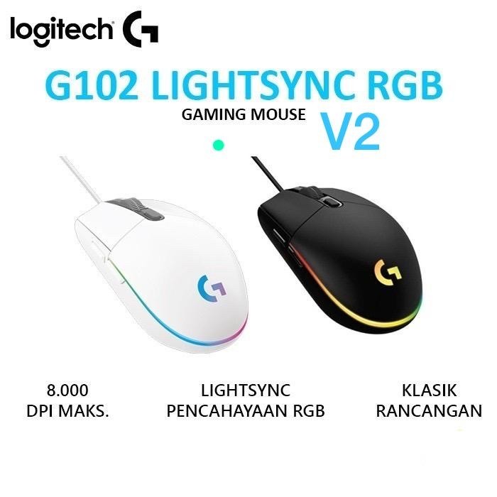 Jual Logitech G102 Lightsync RGB Gaming Mouse | Shopee Indonesia
