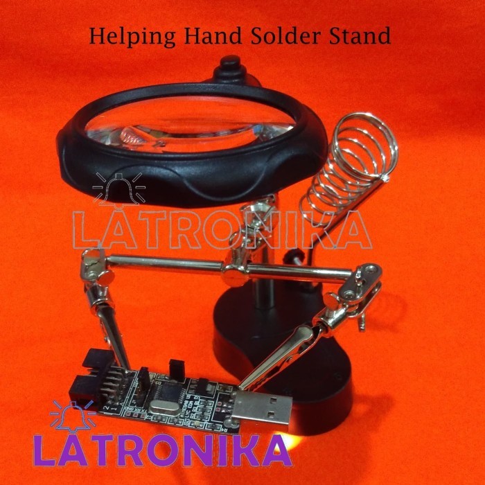 Jual Barang Ready Helping Hand Lampu Solder Stand Penjepit PCB Jepit ...