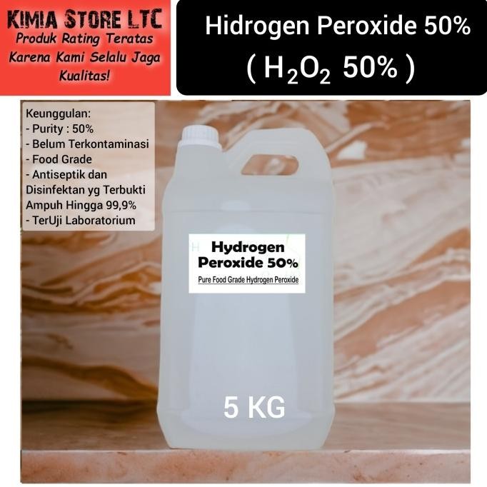 Jual H2O2 50% / HYDROGEN PEROXIDE 50% PURE FOOD GRADE ORIGINAL DAN ...