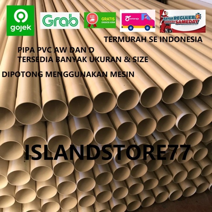 Jual Pipa Pvc 4" Inch Per 50 Cm Pipa Paralon Harga Spesial | Shopee Indonesia
