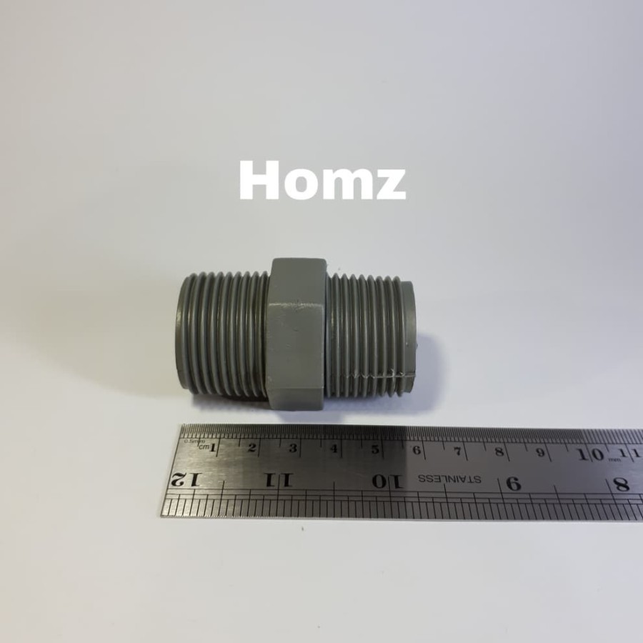 Jual Double Nipple 1" inch Aw SR / Dobel Nepel 1 in Pvc/Nepple/D N/Drat Luar | Shopee Indonesia