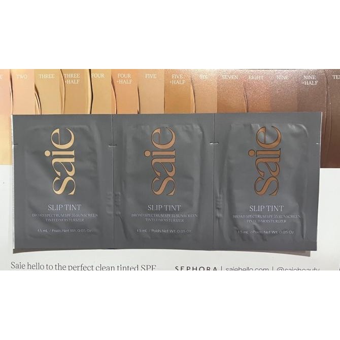 Jual Saie Slip Tint Sample Card Lightweight Tinted Moisturizer Zinc ...