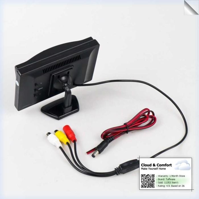Jual Taffware Monitor Rear View Parkir Mobil Tft Lcd 5 Inch | Shopee ...