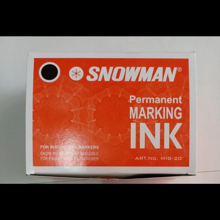 Jual Tinta Spidol Permanen Snowman / Permanent Marking Ink | Shopee ...