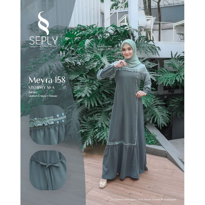 Jual GAMIS SEPLY MEYRA 158 | Model Baju Gamis Terbaru Lebaran 2025 ...