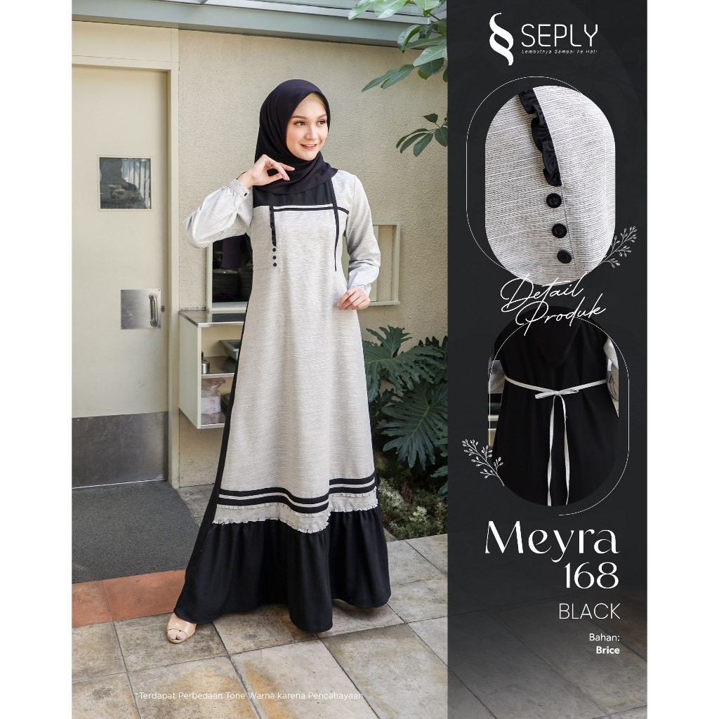 Jual GAMIS SEPLY MEYRA 168 | Model Baju Gamis Terbaru Lebaran 2025 ...