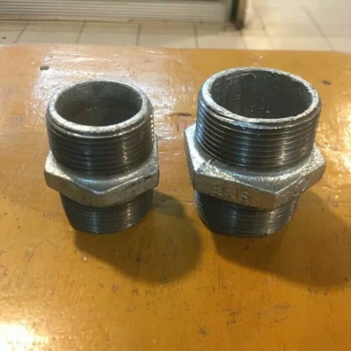 Jual 2inch double nepel galvanis | Shopee Indonesia